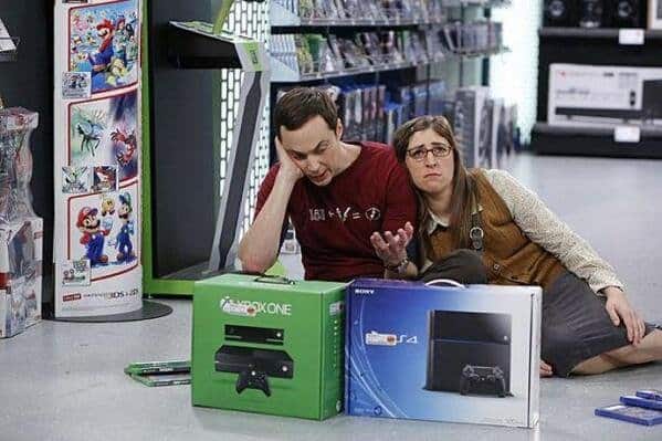 Big Bang's Theory Sheldon Enters the Console War: PS4 vs Xbox One